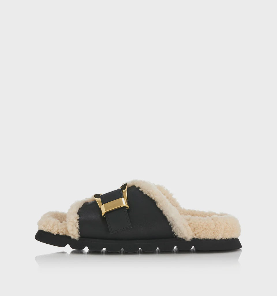 Alias Mae Kiara - Black Shearling Leather – Birdie Blue