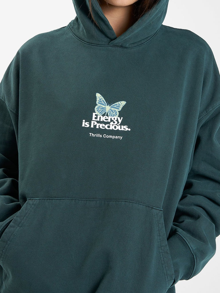 Thrills Energy Is Precious Cocoon Panel Hood- Dark Jade – BIRDIE BLUE