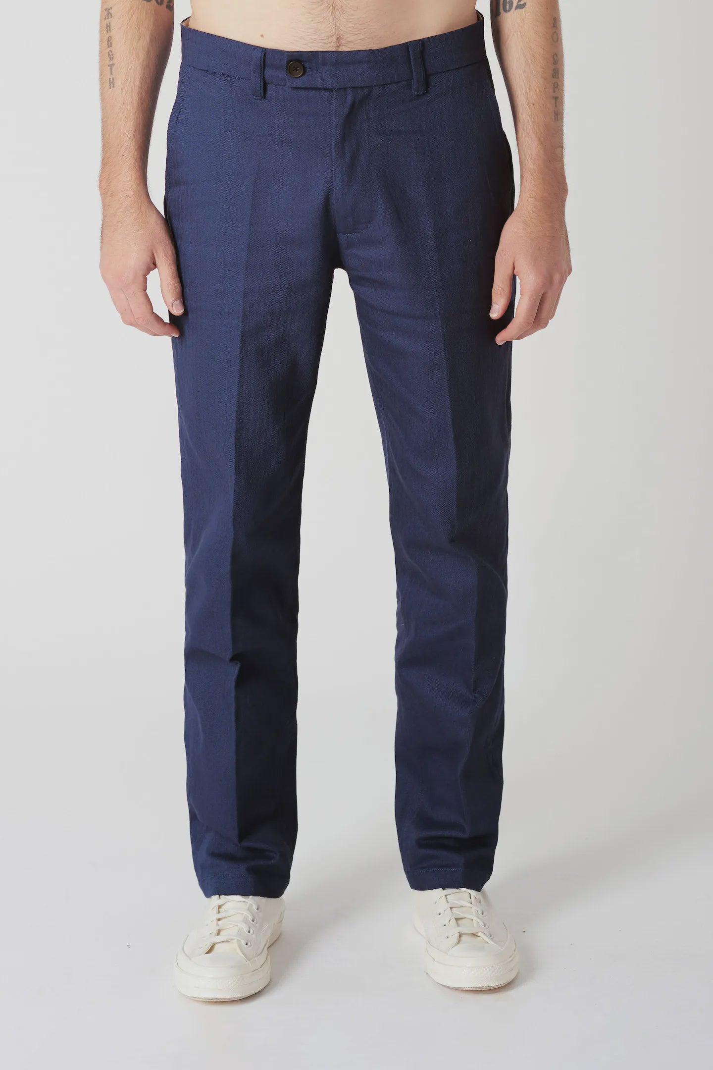 Cash Herringbone Pant - Ink – Birdie Blue