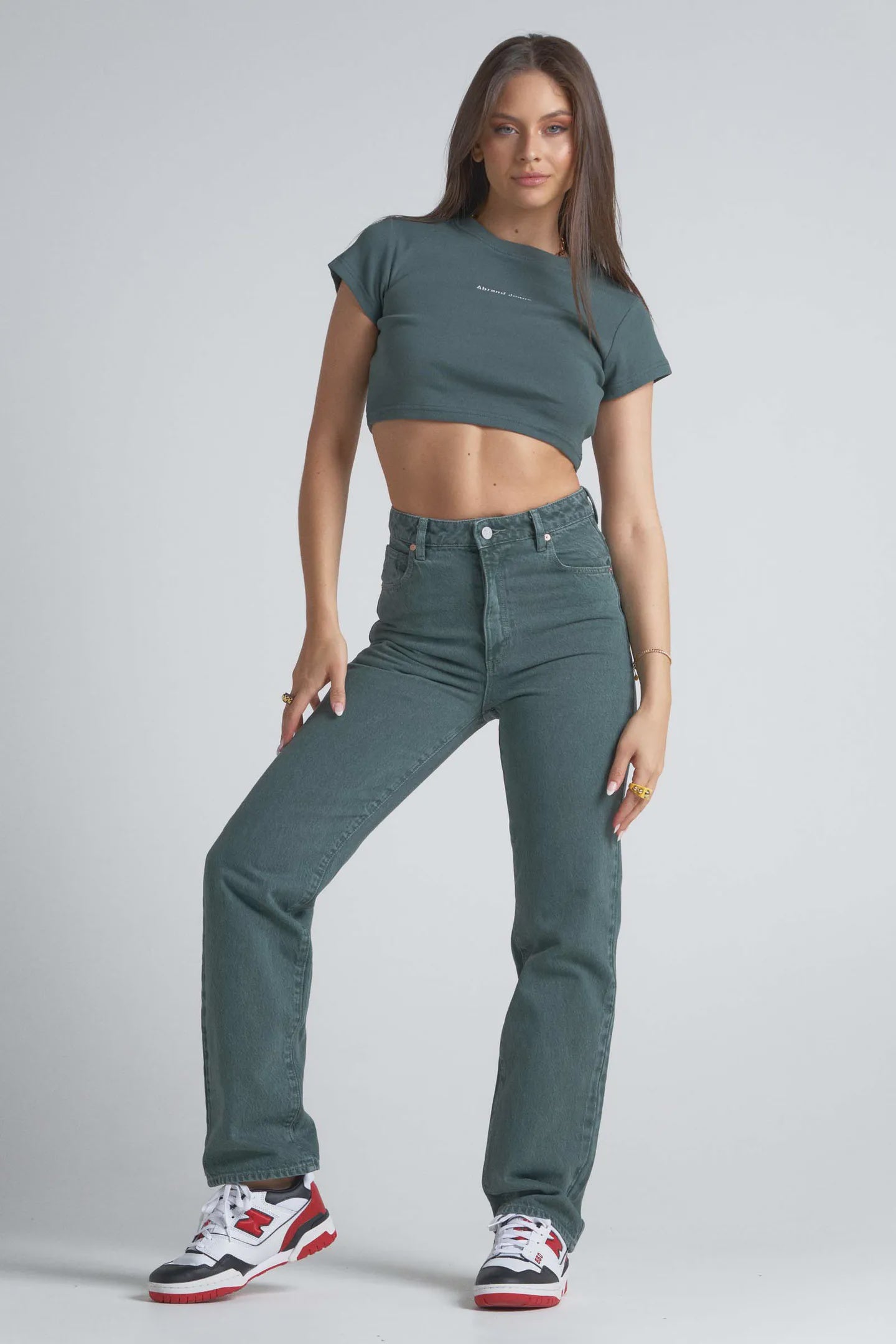 Abrand A 94 High Straight Jean - 90s Green – Birdie Blue