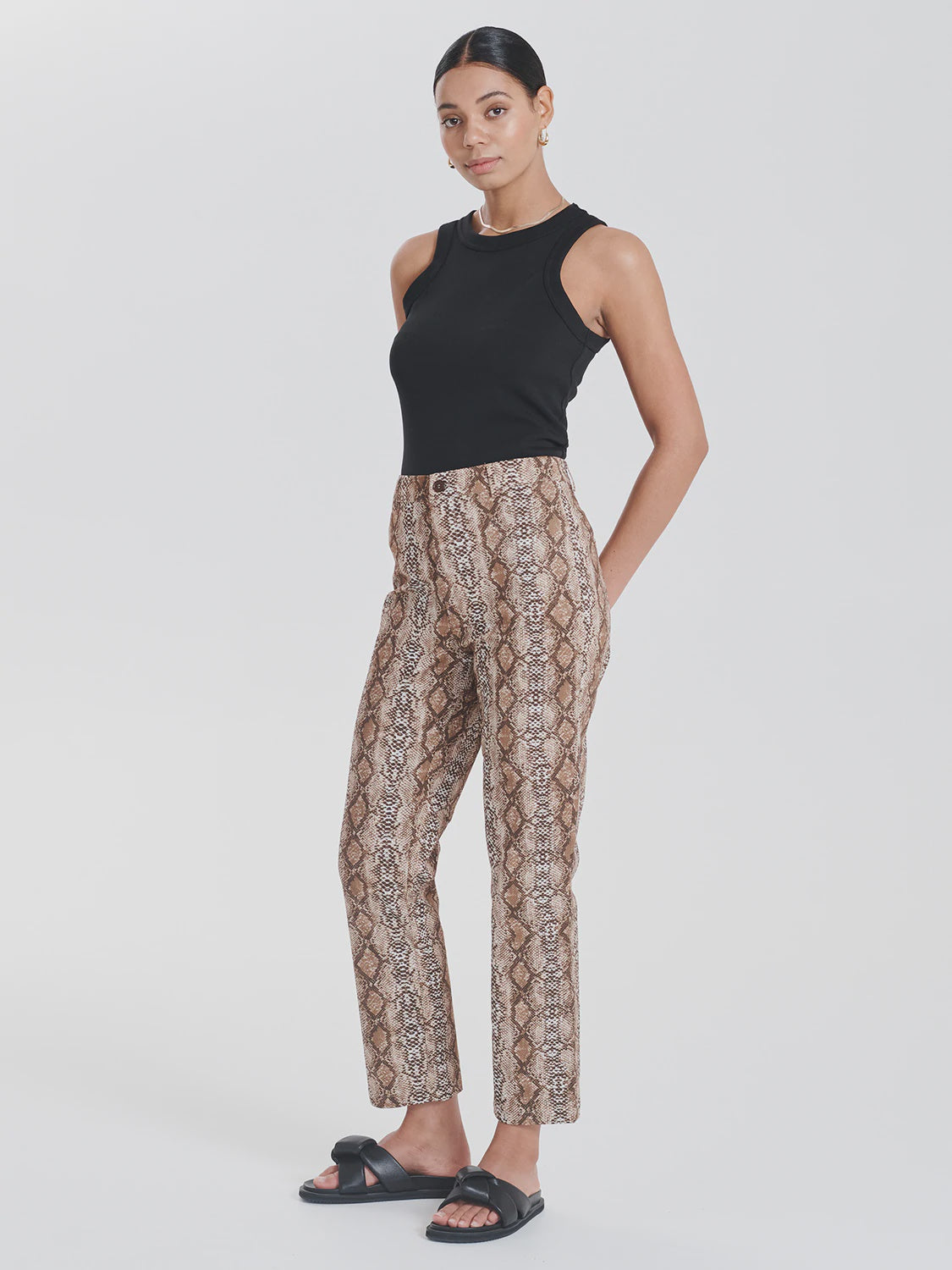 Ashleigh Straight Leg Pant - Snake Print – Birdie Blue